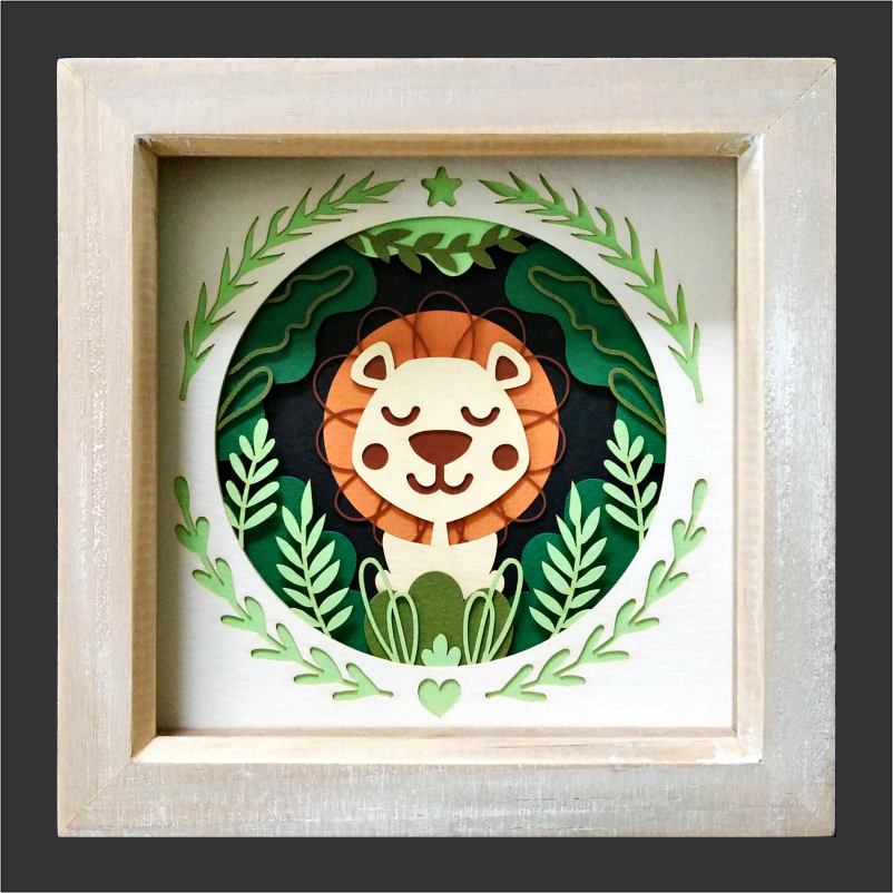 Lion Papercut – Highland Craft Studio